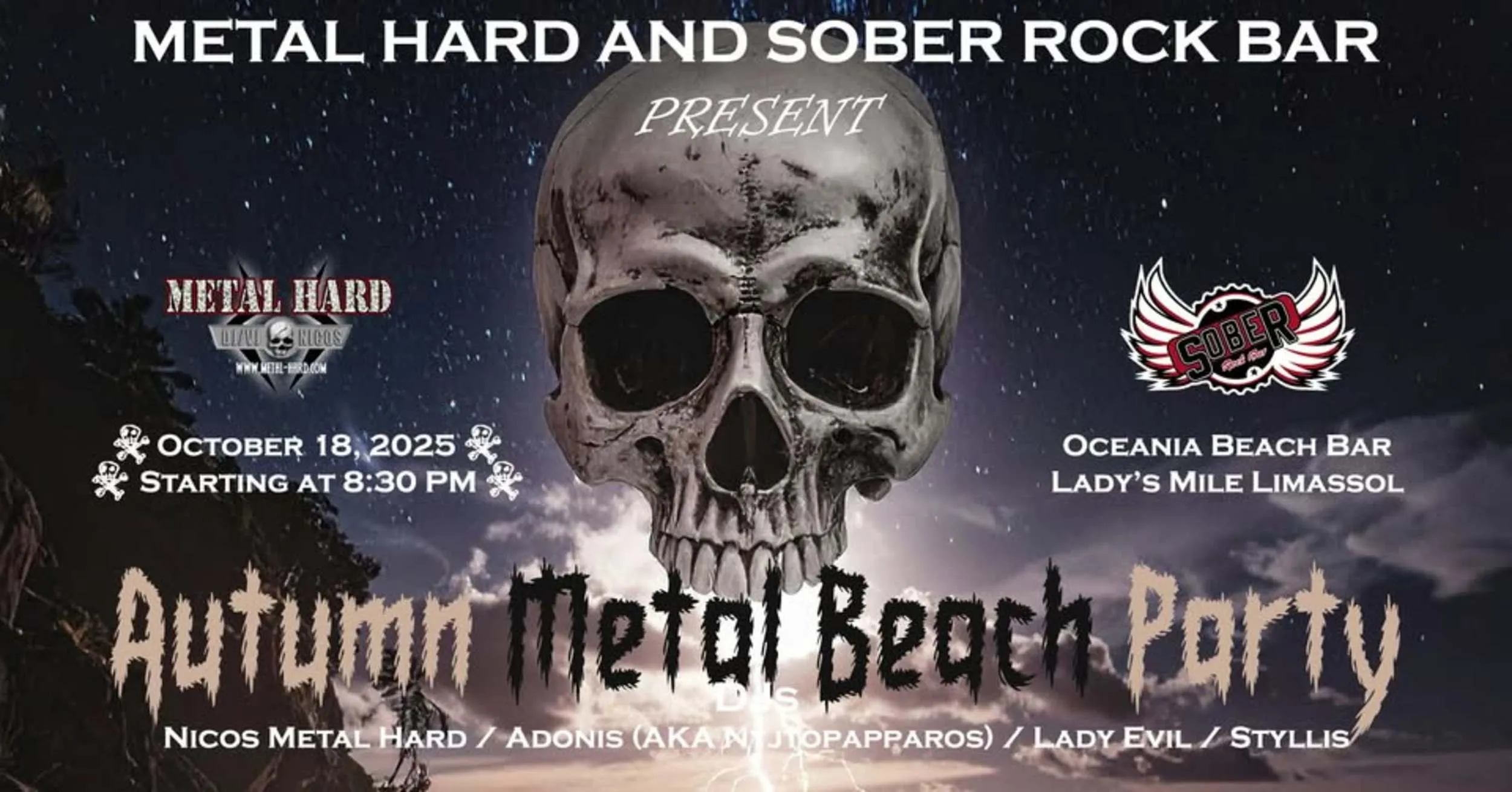 Autumn Metal Beach Party | 18 Oct 2025 | , Cyprus | RockCyprus